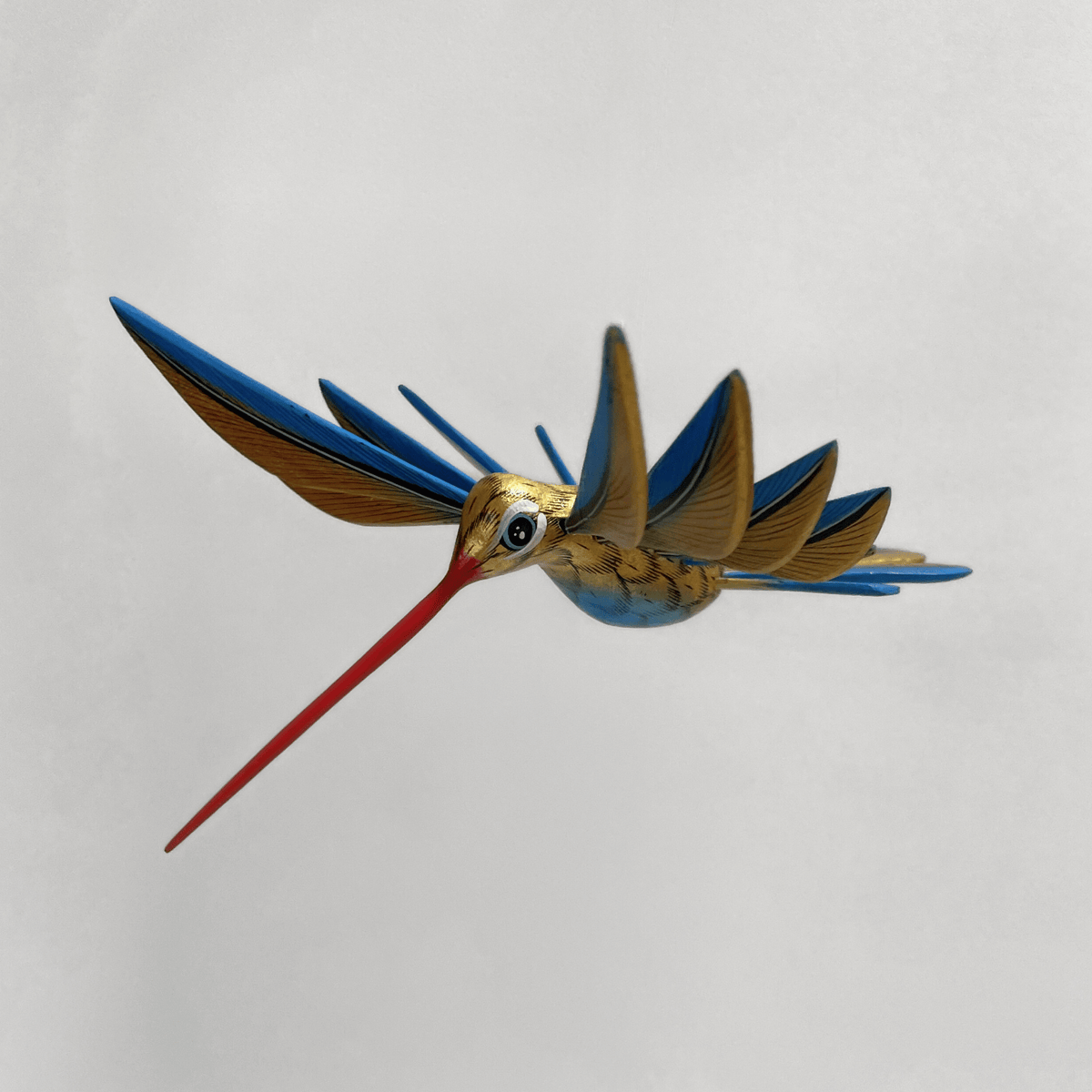 COLIBRI ALEBRIJE AZUL Y DORADO OAXACA – Talavera Salazar