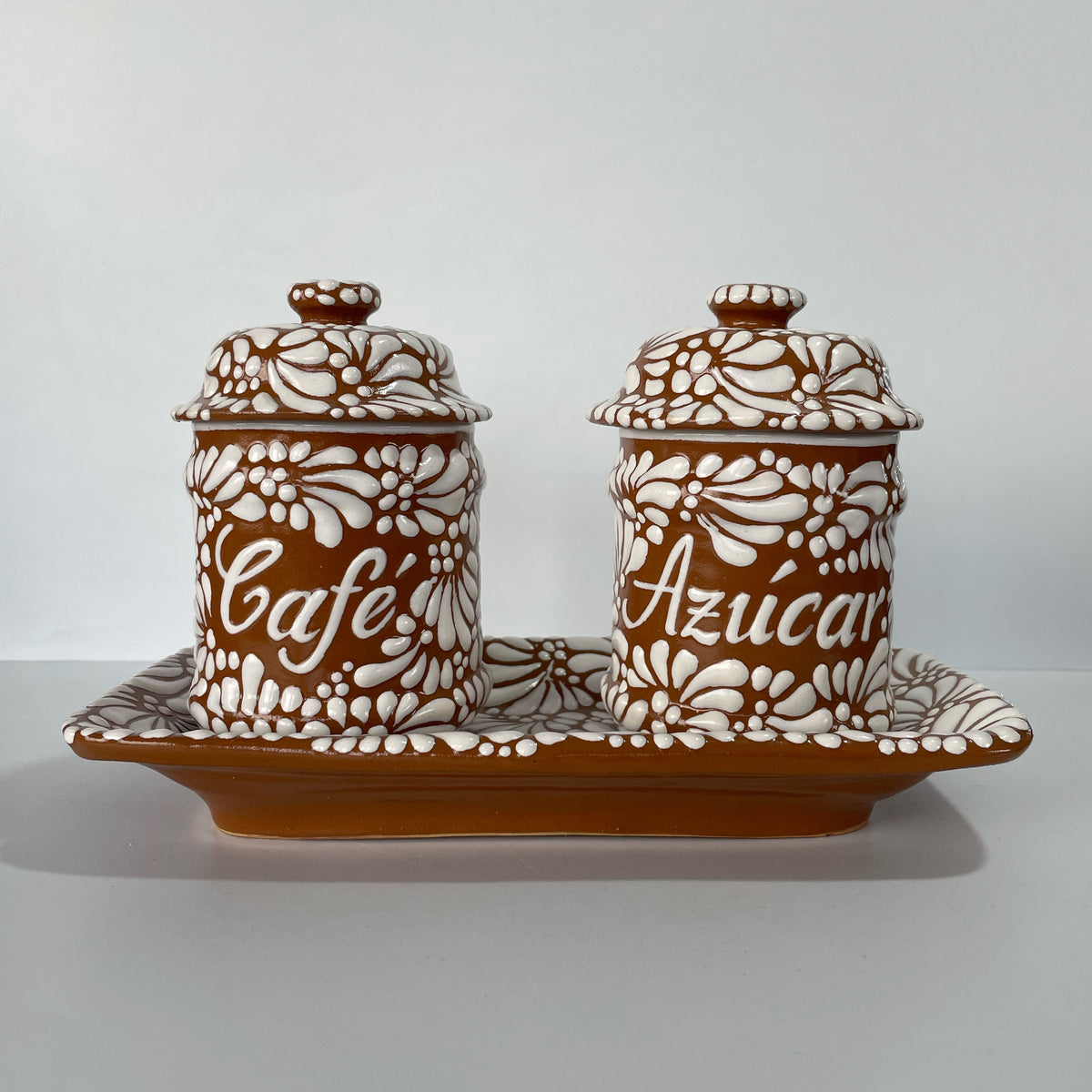 JUEGO DE CAFE Y AZUCAR FONDO CAFE MIK BLANCO – Talavera Salazar