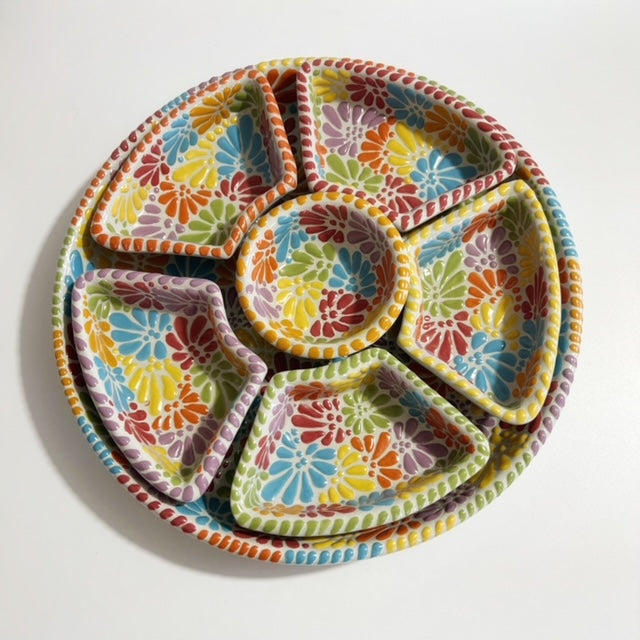 BOTANERO REDONDO DE 7 PIEZAS FONDO TRADICIONAL MULTICOLORES MIK ...